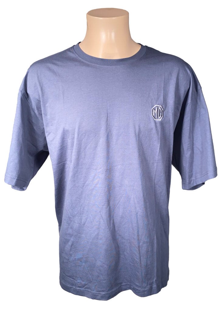 5697 – MG T-SHIRT – BLUE – MG Owners Club Shop